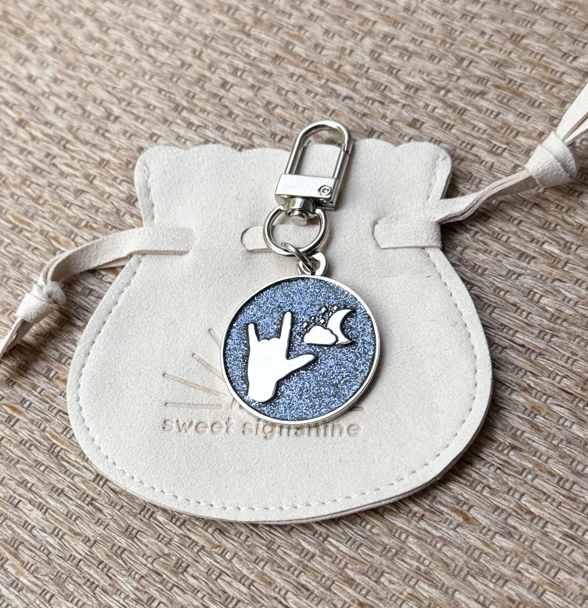 ILY to the Moon and Back Keychain