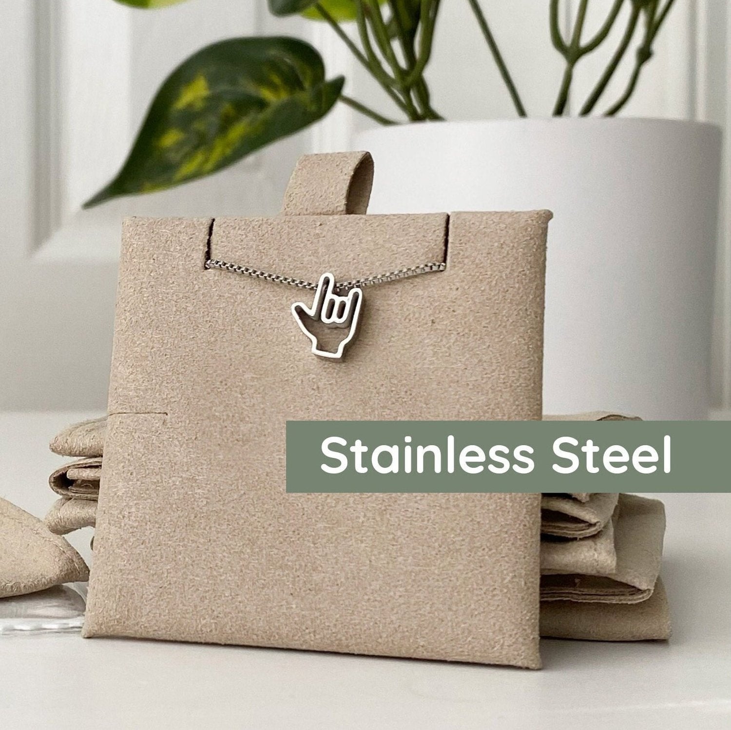 Outline ILY Necklace